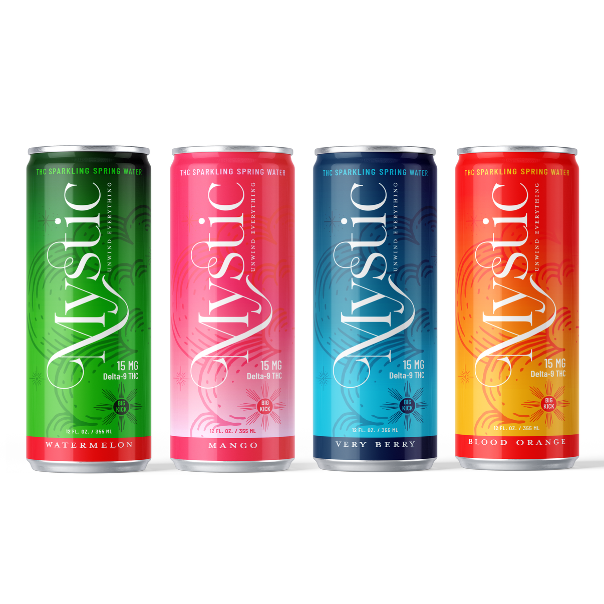 Best Delta 9 Drinks - Mystic Big Kick Delta-9 Variety Pack 15mg ...